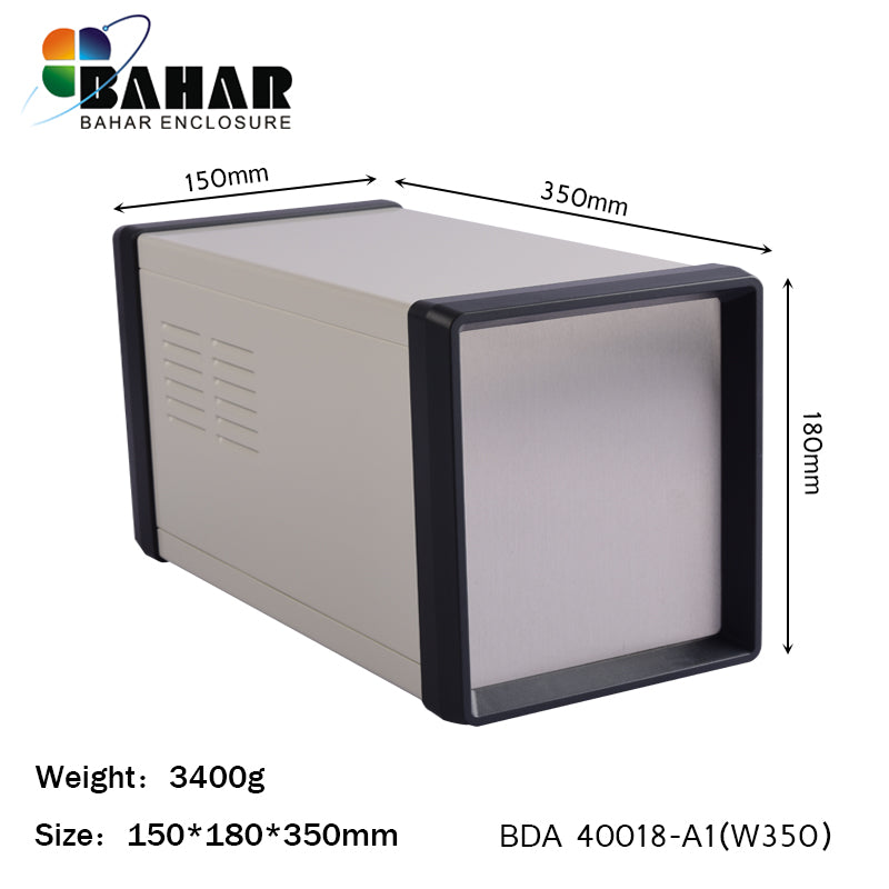 Metal Enclosure BDA 40018 - W350 | 150 x 180 x 350 mm Bahar Enclosure